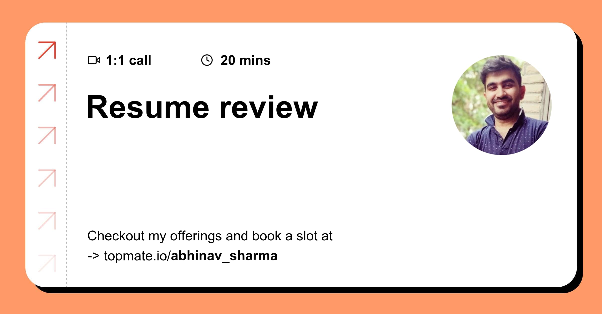 Resume review with Abhinav Sharma